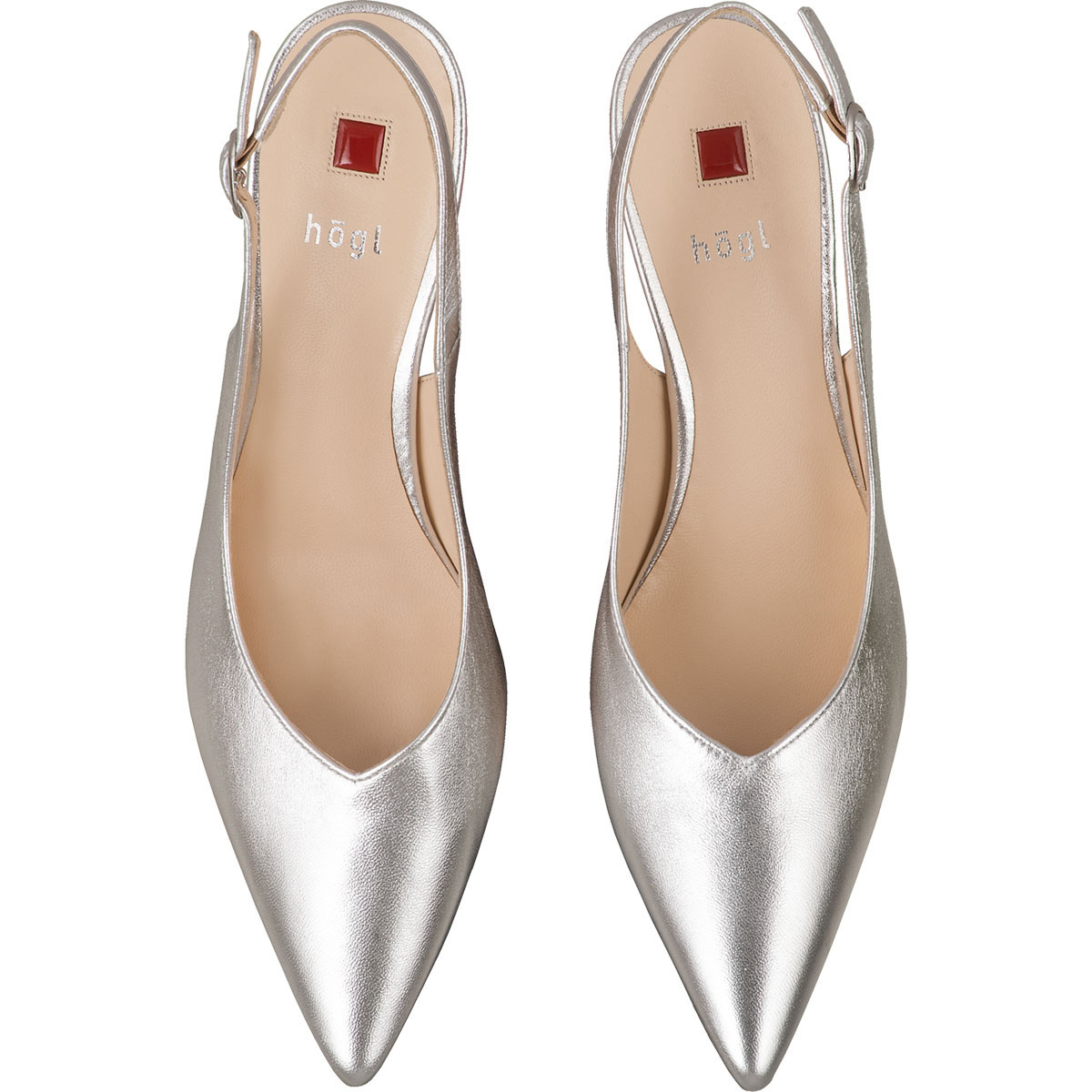 Boulevard 60 Metallic Silver Leather Pumps - ShoeBeDoo