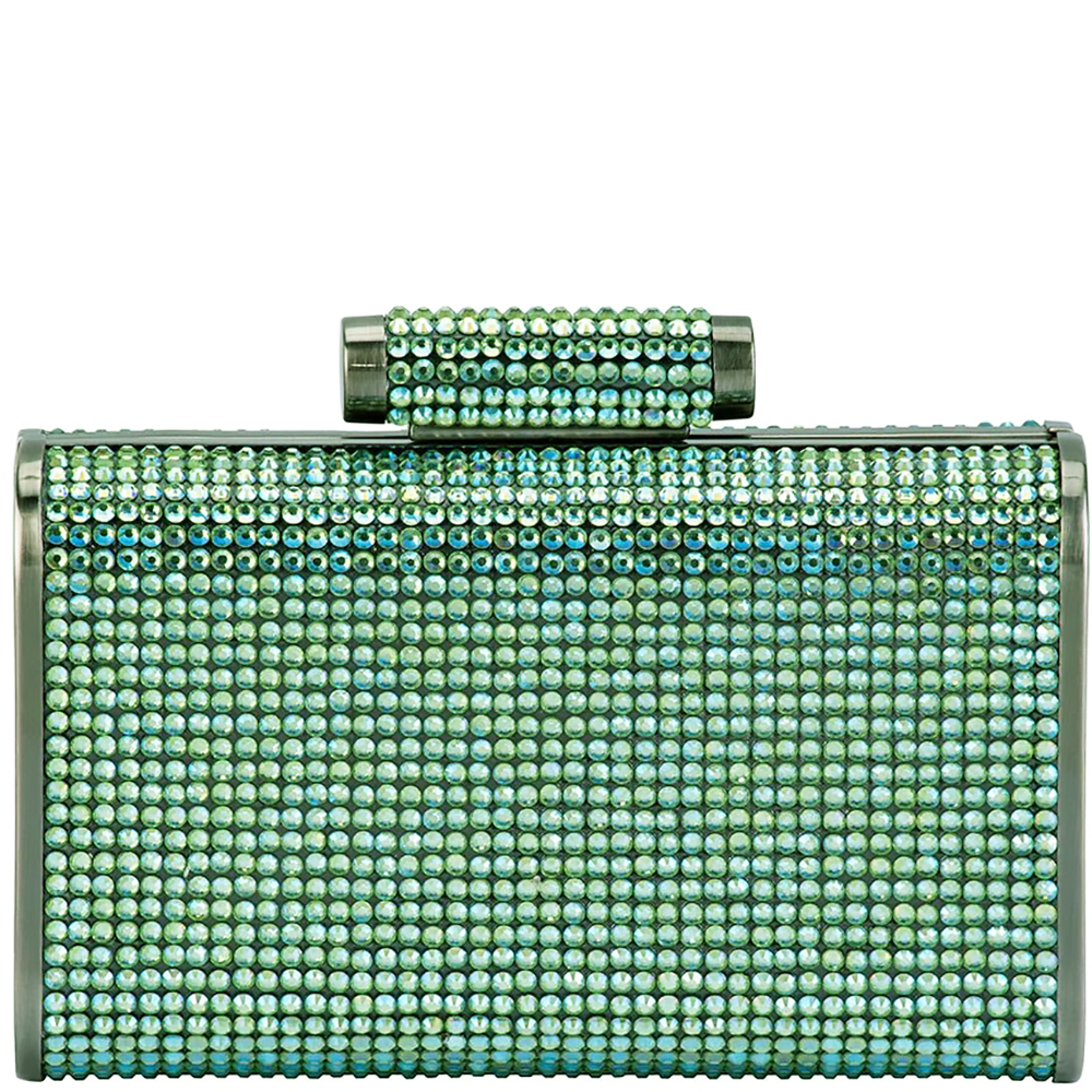 Bae Green Crystal Clutch - ShoeBeDoo
